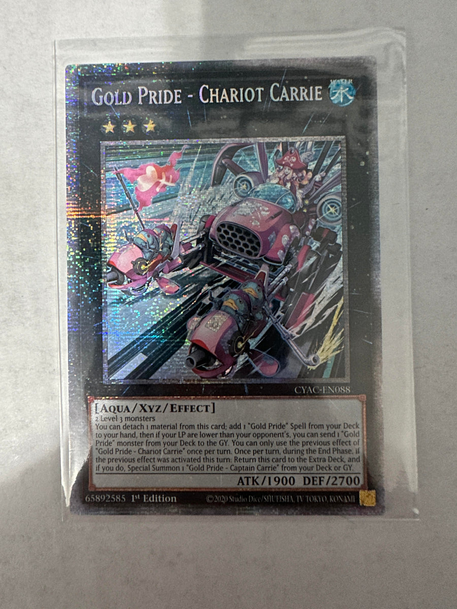 Gold Pride - Chariot Carrie - CYAC-EN088 - Starlight Rare 1st Edition – Essential Cards