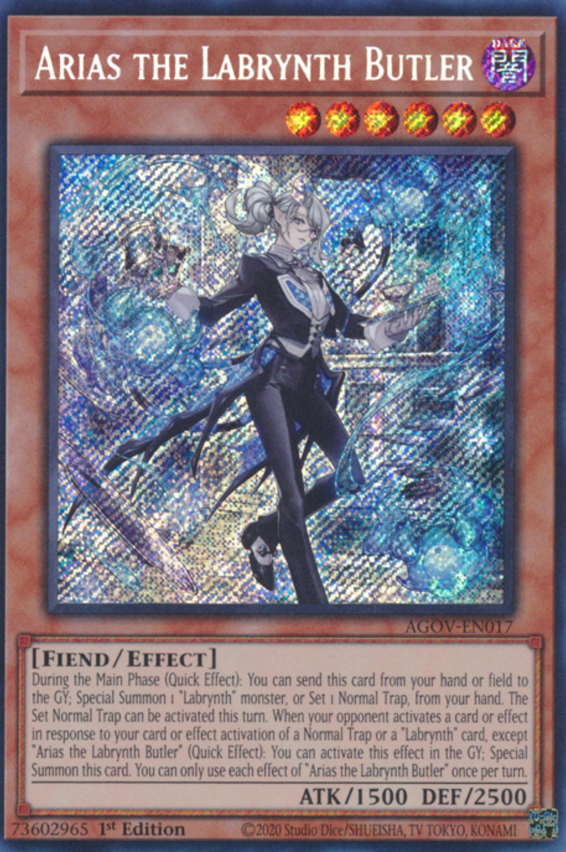 Arias the Labrynth Butler - AGOV-EN017 - Secret Rare 1st Edition – Essential Cards