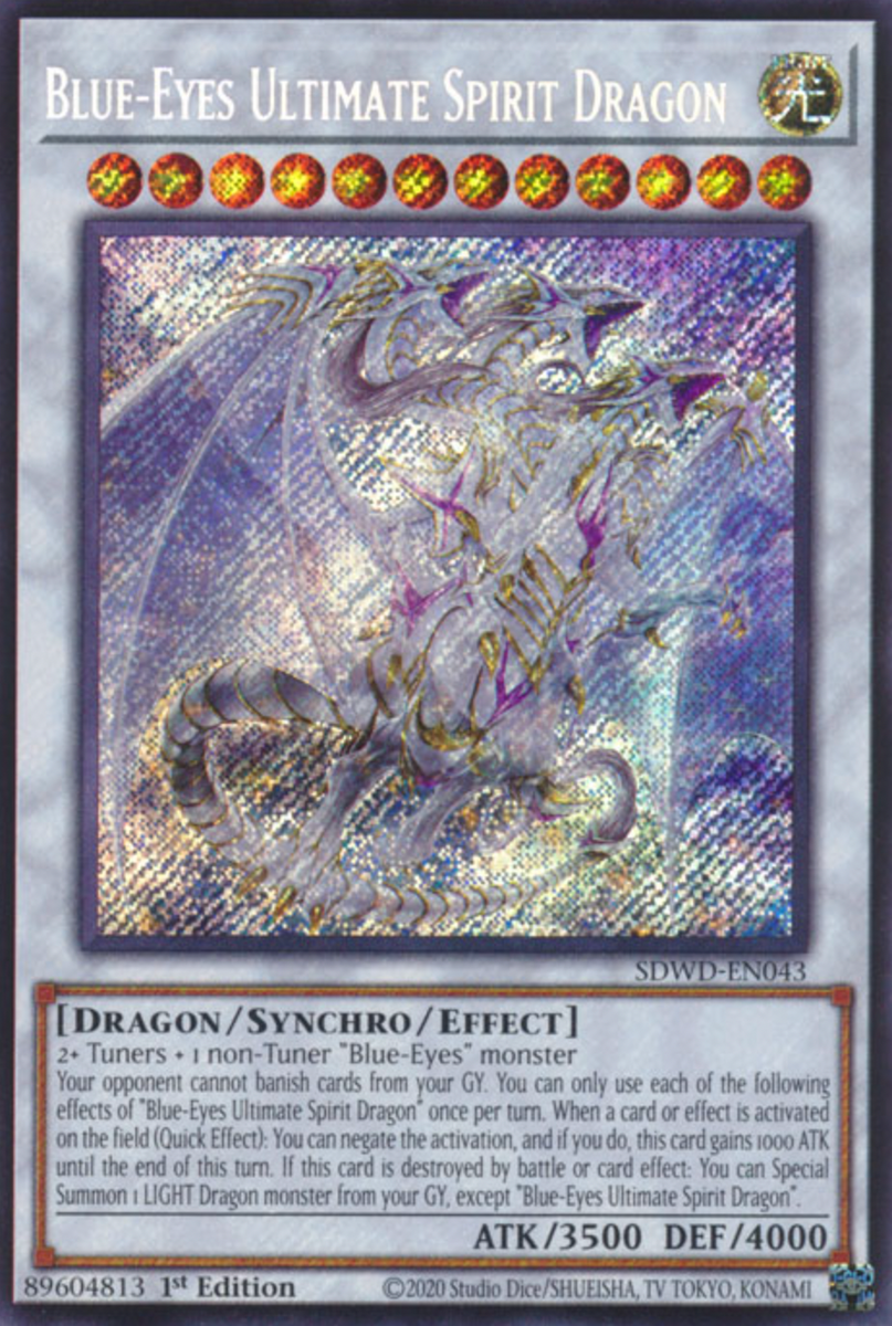 Blue-Eyes Ultimate Spirit Dragon - SDWD-EN043 - Secret Rare 1st Editio – Essential Cards