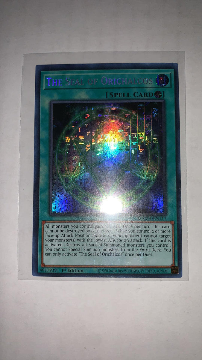 The Seal of Orichalcos - MAMA-EN111 - Secret Pharaoh's Rare 1st Editio – Essential Cards