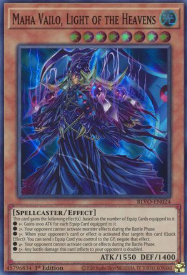 Maha Vailo, Light of the Heavens - BLVO-EN024 - Super Rare 1st Edition – Essential Cards