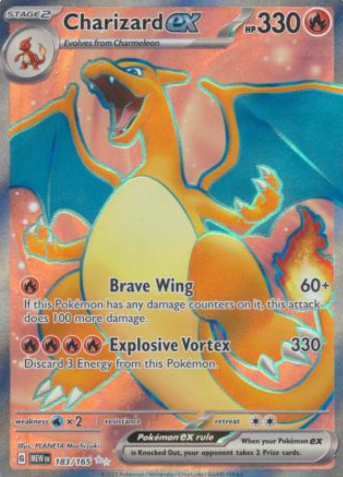 Charizard ex - 183/165 - Full Art Secret Rare – Essential Cards