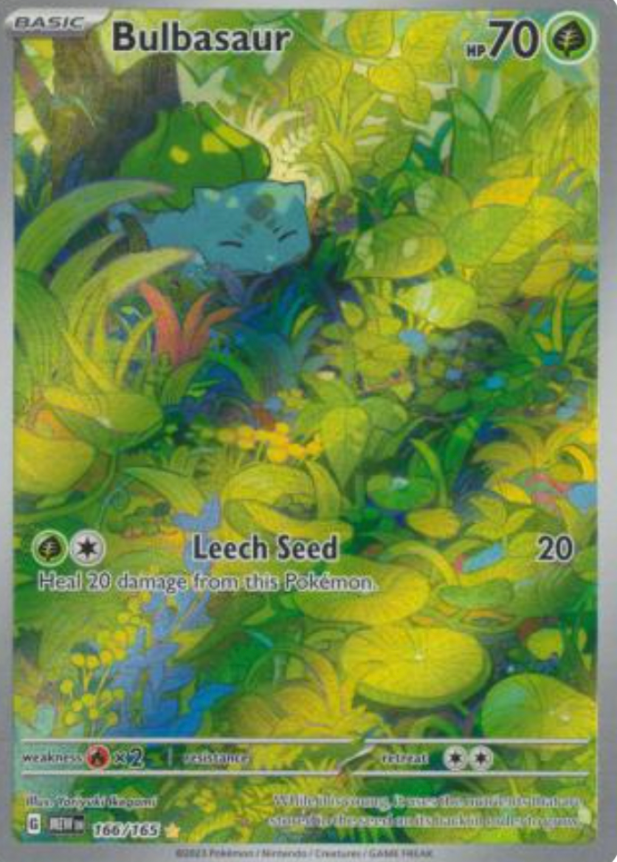 Bulbasaur - 166/165 - Illustration Rare – Essential Cards