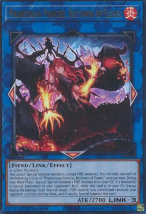Promethean Princess, Bestower of Flames - PHNI-EN052 - Ultra Rare 1st ...