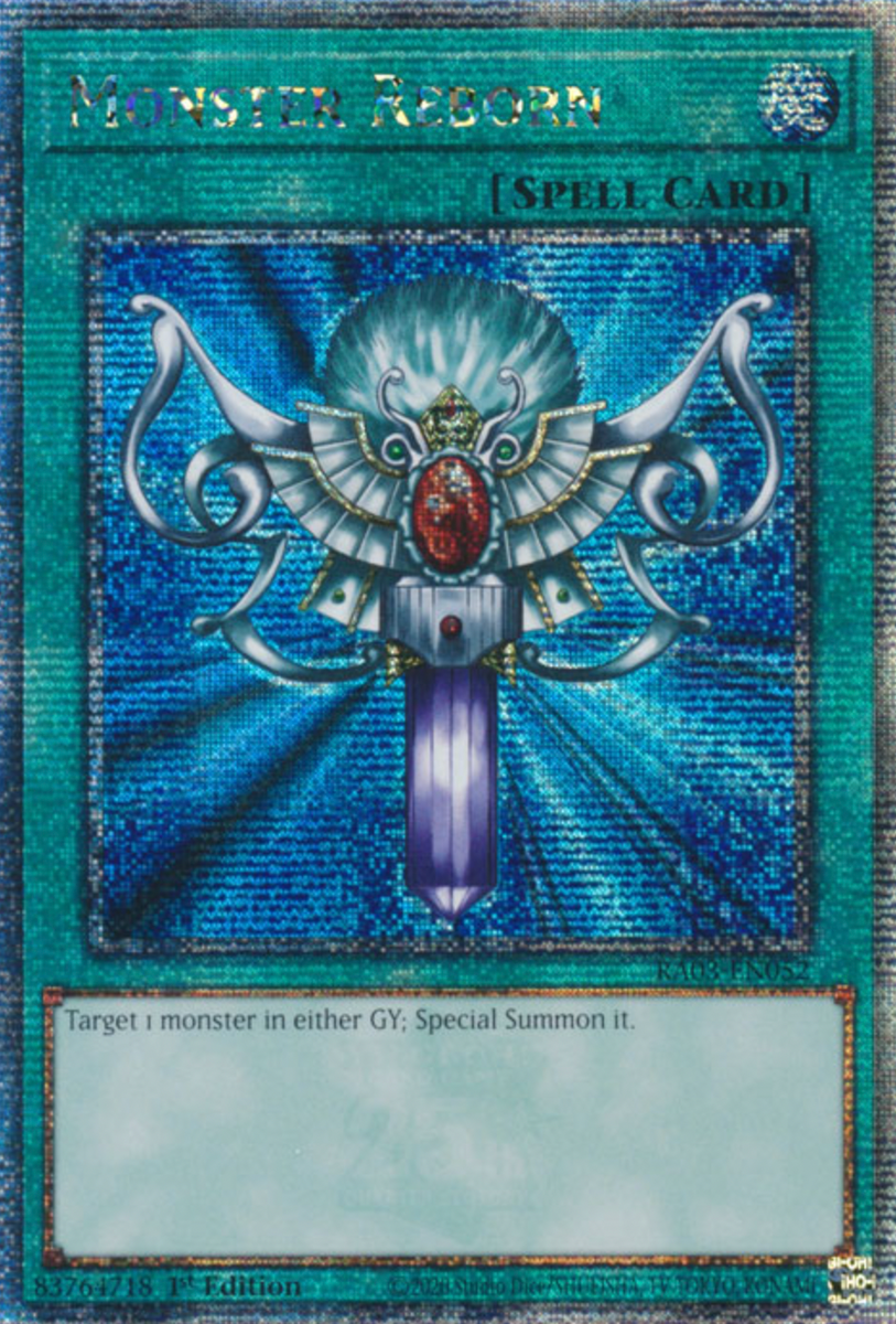 Monster Reborn - RA03-EN052 - Quarter Century Rare 1st Edition ...