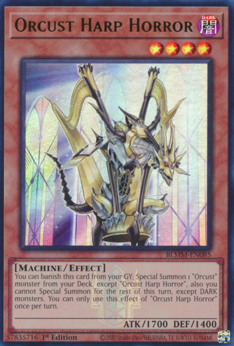 Orcust Harp Horror - BLMM-EN085 - Emblazoned Ultra Rare 1st Edition ...