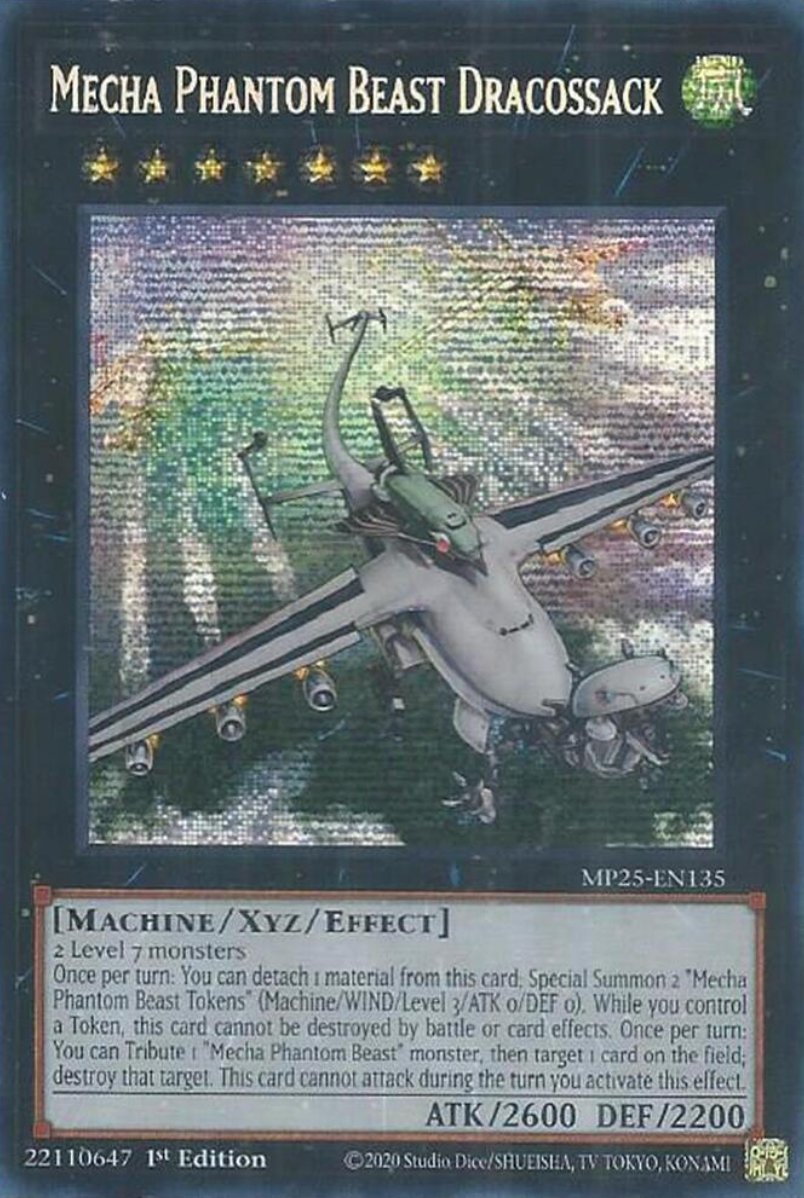 Mecha Phantom Beast Dracossack - MP25-EN135 - Prismatic Secret Rare 1s ...