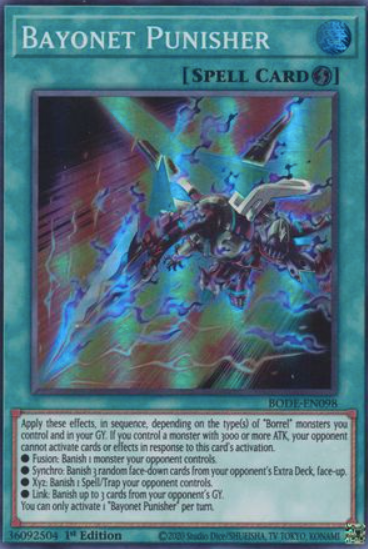 Bayonet Punisher - BODE-EN098 - Super Rare 1st Edition – Essential Cards