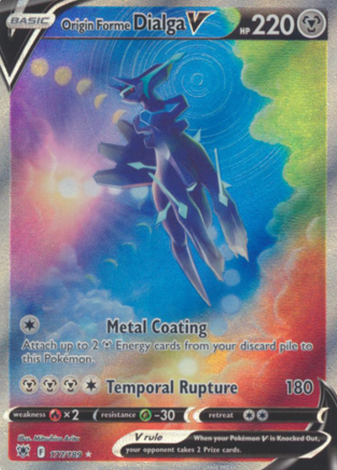 Origin Forme Dialga V - 177/189 - Alternate Art Ultra Rare – Essential ...